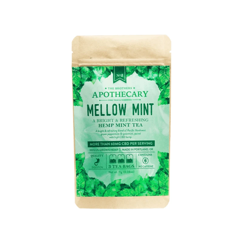 Organic Mellow Mint CBD Tea | Soothing & Refreshing Herbal Infusion