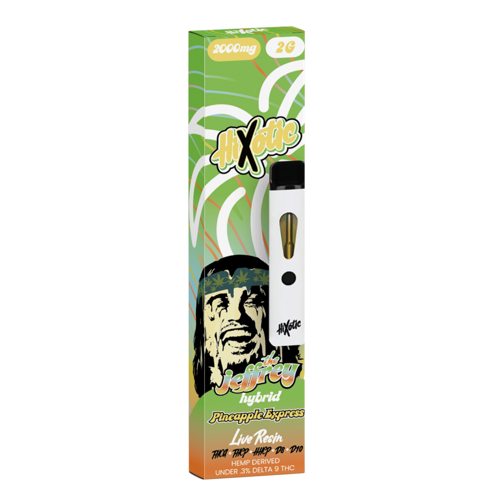 Hixotic The Jeffrey Live Resin Vape Carts - 2 Gram - 2000mg